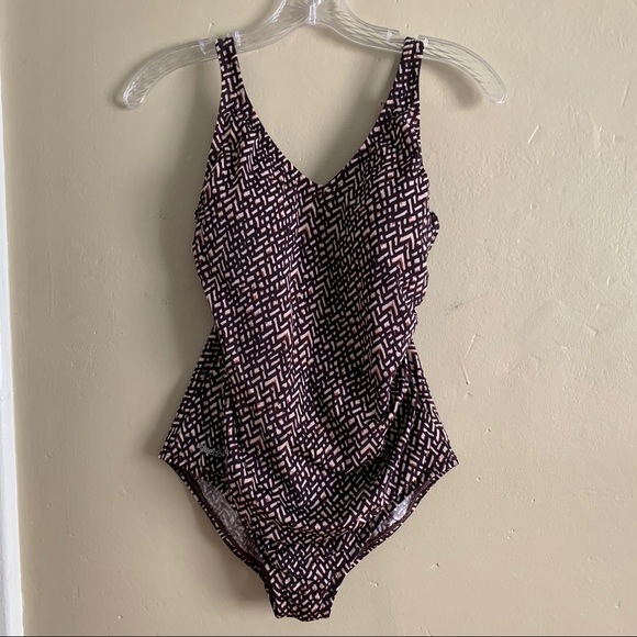 Speedo | Swim | Speedo Brown Tan One Piece High Thigh Modest Swimsuit ...